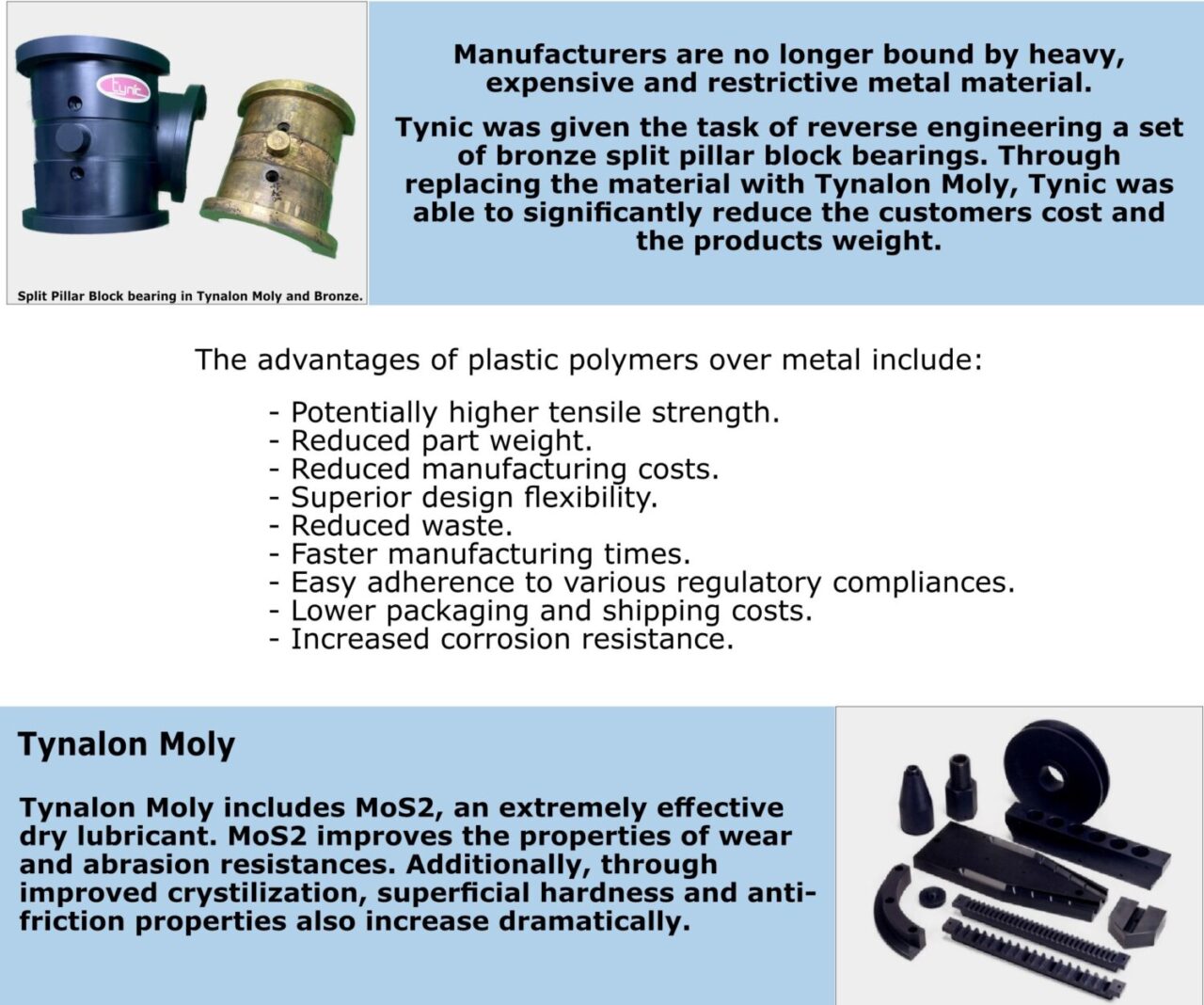 Replacing Metals With Plastics | Tynic Automation