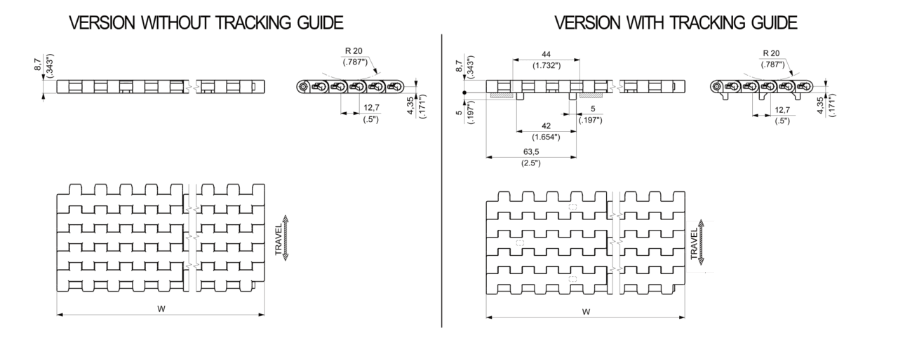 Tynic | Regina Modular Belts: 600 Series