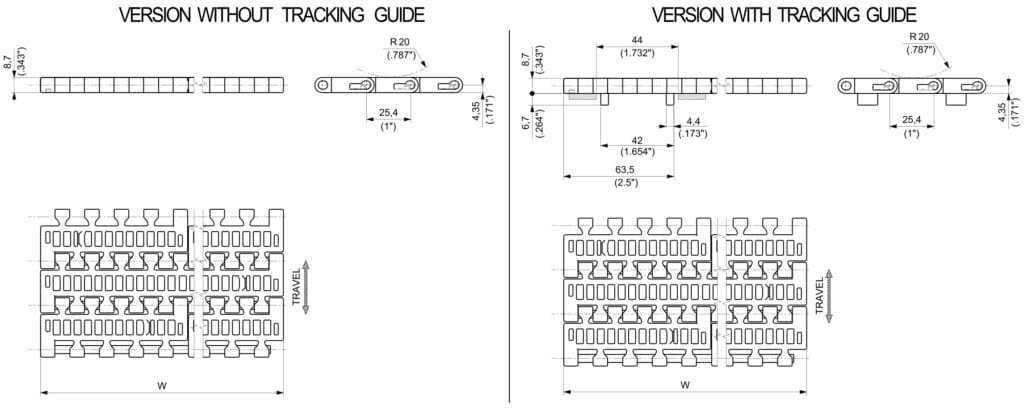 Tynic | Regina Modular Belts: 1500 Series