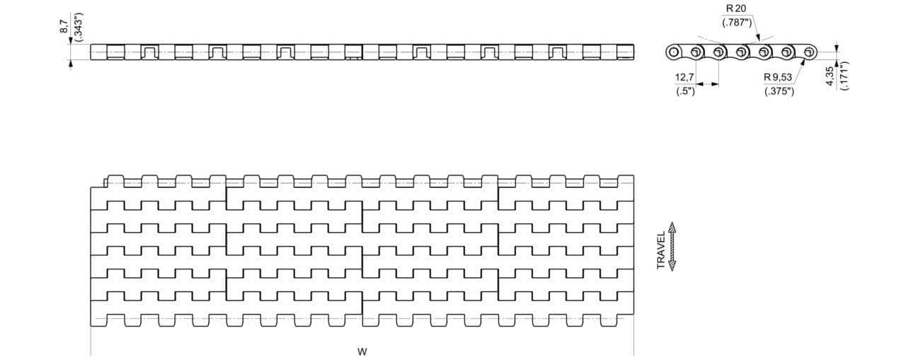Tynic | Regina Modular Belts: 300 Series